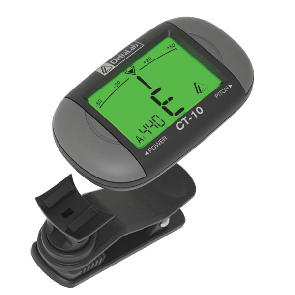 CT-10 Tuner | Clip-On Digital Guitar Tuner | DeltaLab